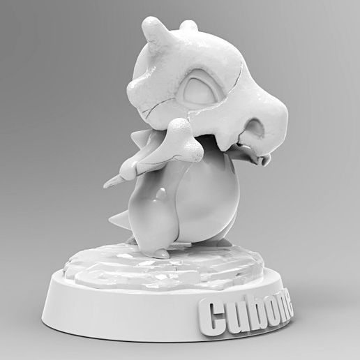 🐉 Cubone 3D Pokemon Model・ STL File for 3D printing・Cults
