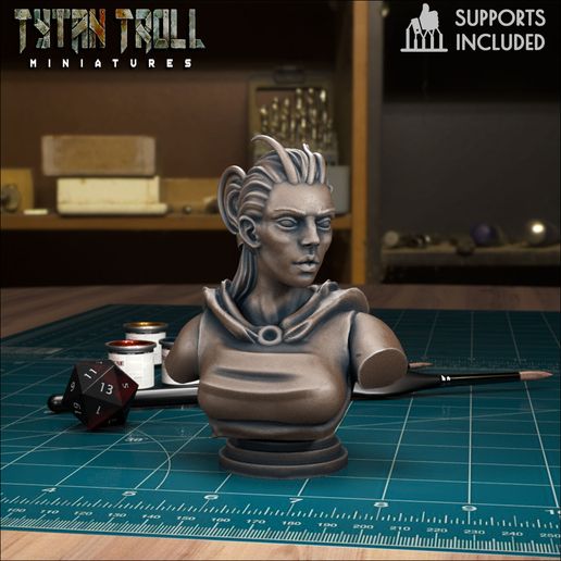 👤 Curse of Strahd - Stafania Tomescu Bust [Pre-Supported]・ 3D File for ...