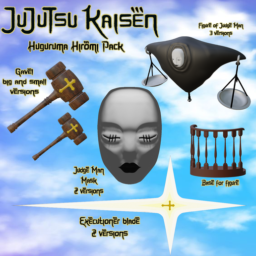 🧑‍⚖️ Higuruma Hiromi Character Pack - Jujutsu Kaisen・ 3D File for 3D ...