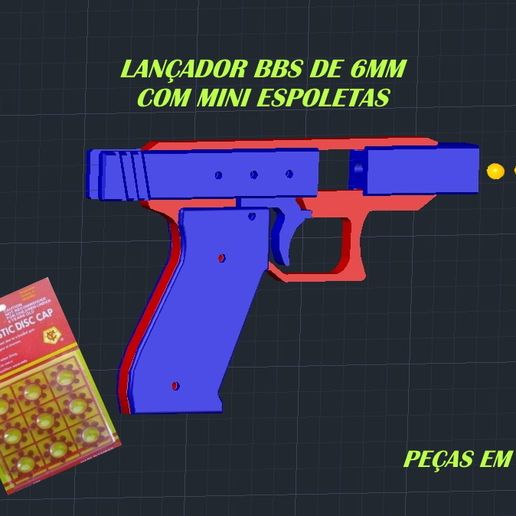 3D file 6mm BB launcher with fuse 🔫 ・Design to download and 3D print・Cults