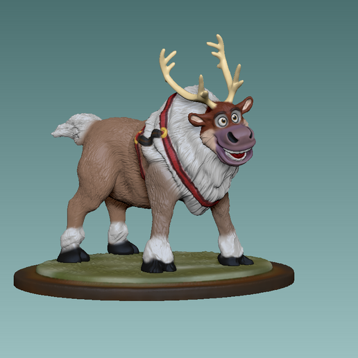 🎄 sven the buck or dear from frozen and elsa for the christmas・ STL ...