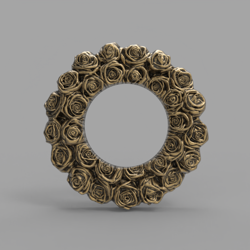 STL file valentines rose photo frame 💝 (OBJ)・Model to download and 3D ...