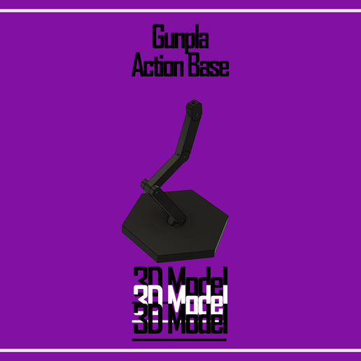 🤖 gunpla action base・ STL File for 3D printing・Cults