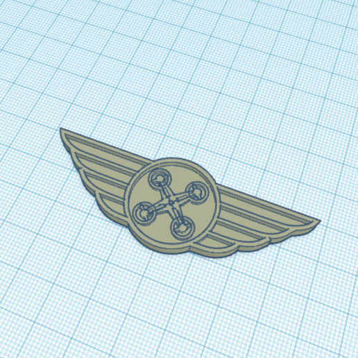 Free STL file DRONE BADGE 📛 ・3D print object to download・Cults