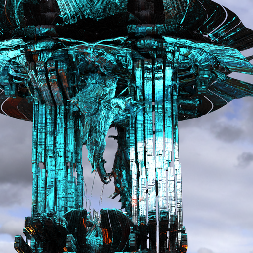 OBJ file Mushroom Bionic Tower 3 🍄 ・3D printable model to download・Cults