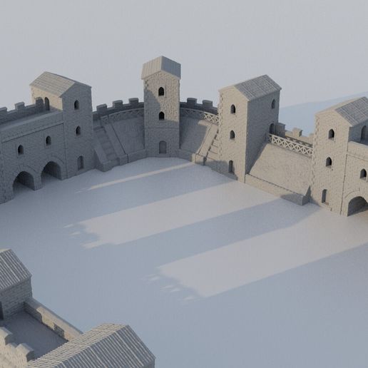 🎲 Roman Fort 28 MM Tabletop Terrain・ 3D File for ・Cults