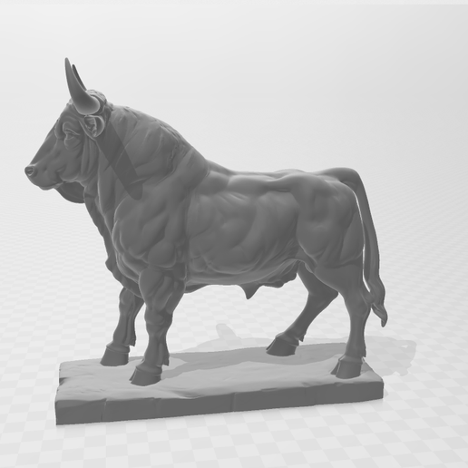 🐂 Estatua de cepillo del mercado del toro del éxito del músculo del ...