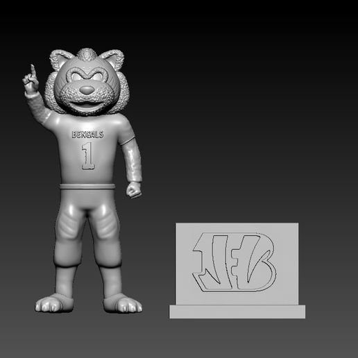 🏈 Cincinnati Bengals mascot- WHO DEY - 3D PRINT・ 3D File for 3D ...