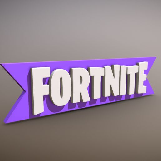 🎮 FORTNITE logo・ STL File for 3D printing・Cults