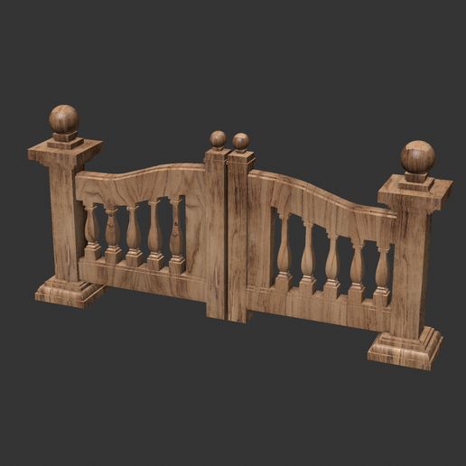 🪵 Wooden Gate・ STL File for 3D printing・Cults