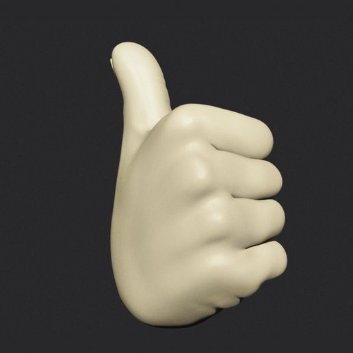 ⬆️ Thumbs Up Hand Figure・ 3D File for 3D printing・Cults