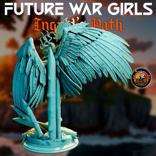 🐦 Ingrid Ravenson - Valkyrie Champion 75mm Statue (Helmeted ...