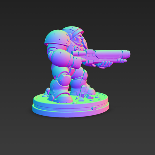 🛰 Marine Starcraft・ STL File for 3D printing・Cults