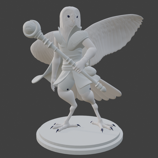 STL file Owl wizard DND miniature 🦉 ・3D print object to download・Cults