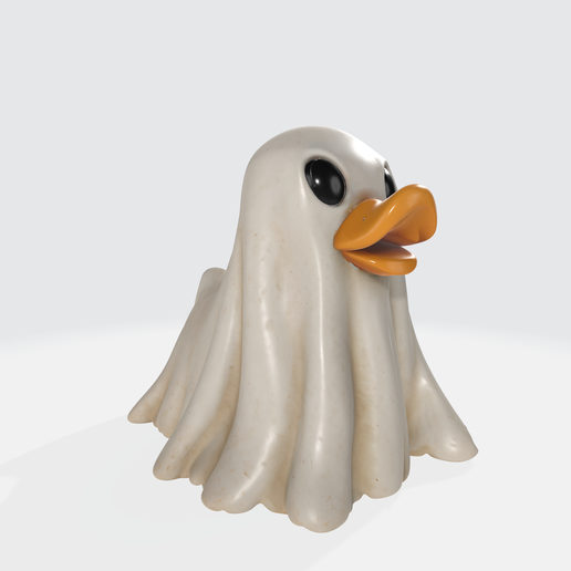 👻 Cute Ghost Duck 3D Print Model – Funny Halloween Decoration Toy ...