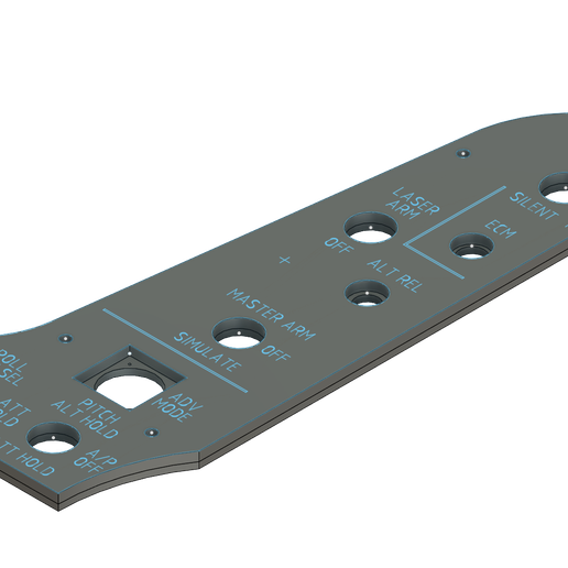 ️ F-16 C Block 52 - Misc Panel・ 3D File for 3D printing and CNC ...