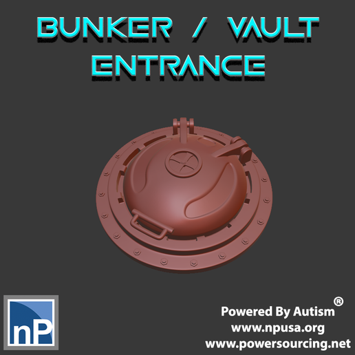🎲 Bunker Entrance・Free STL File for 3D printing・Cults