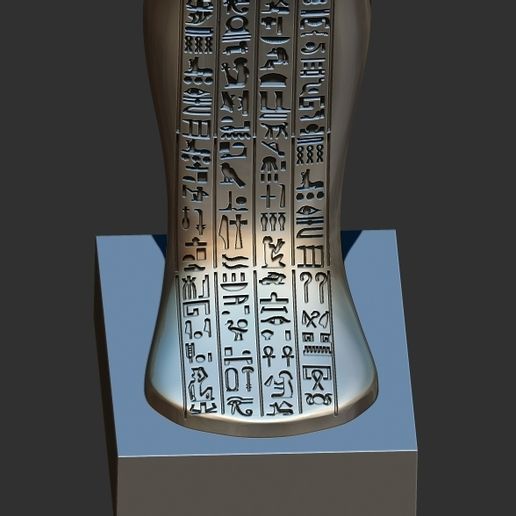 🤴 Ushabti of Tutankhamun 3d printable model 3D print model・ 3D File for ...