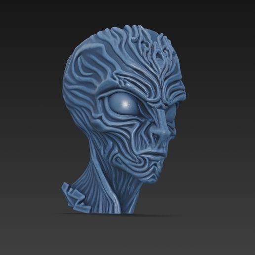 👽 Alien Head Planter: Minimal Sci-Fi Aesthetic 3D Print Model・ STL File ...