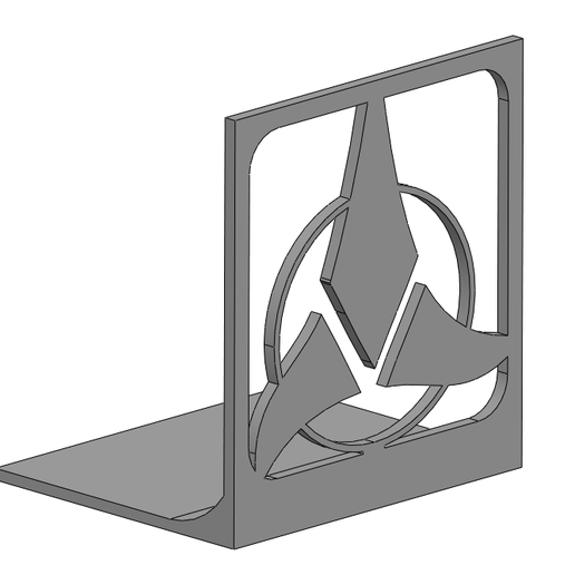 ⭐ Star Trek Bookend・ STL File for ・Cults