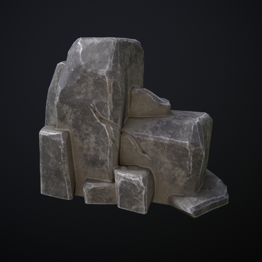 🪨 Stylized rocks・ STL File for ・Cults