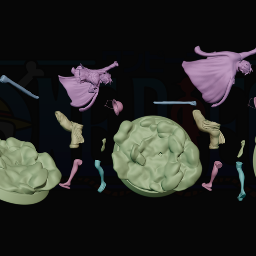 😈 Luffy Haoshoku Haki - One Piece・ STL File for 3D printing・Cults