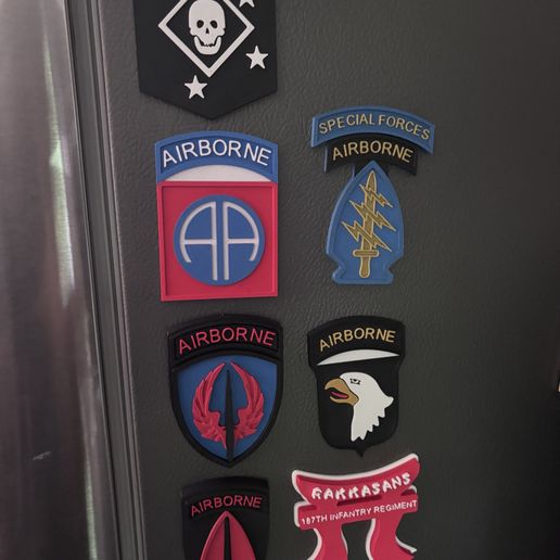 🧲 RAKKASANS 187TH INFANTRY REGIMENT PATCH MAGNET・ STL File for 3D ...