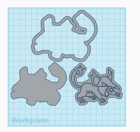 3D file Pokemon: Alolan Rattata 3 Piece Bath Bomb Mold 🐉 ・3D printer model to download・Cults