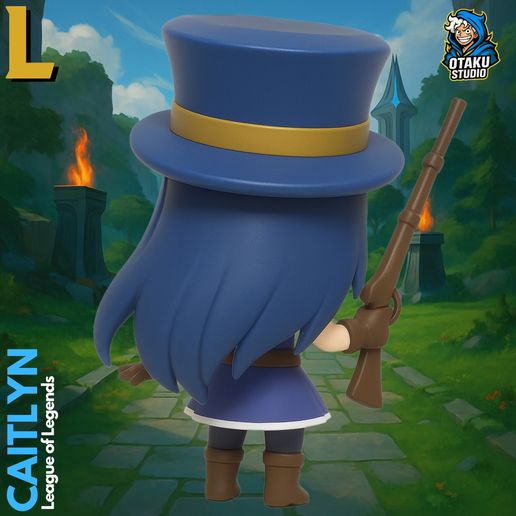 🎨 Chibi Caitlyn - League of Legends Fan Art Modelo 3D・Archivo STL para ...