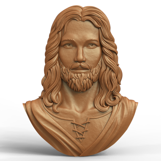 3D file 3D Model STL File for CNC Router Laser & 3D Printer 2477 Jesus ...