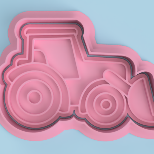Datei STL Bulldozer Cookie Cutter (Bulldozer Cookie Cutter) 🚜 ・Design ...