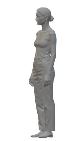 👧 Pretty Skinny Girl Standing female Figure | 1:64 (Scalable)・ STL File ...