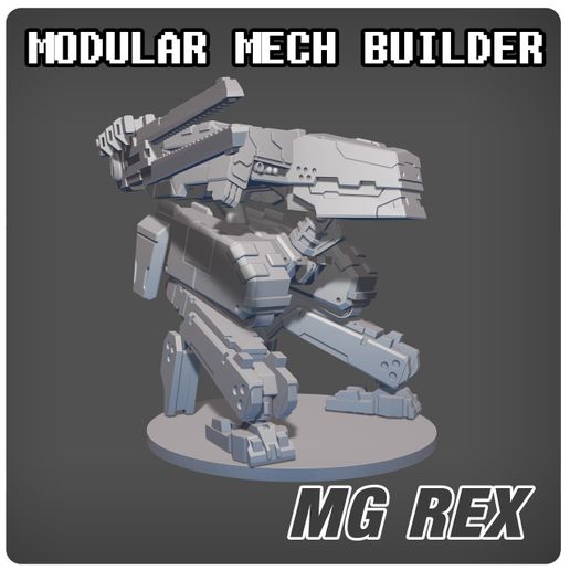 🤖 Mech Set MG Rex・ 3D File for 3D printing・Cults