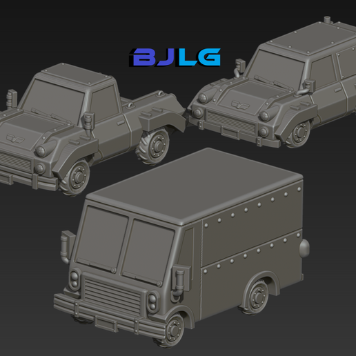 💂 Gothic Civilian Vehicles・Archivo 3D para Impresión 3D・Cults