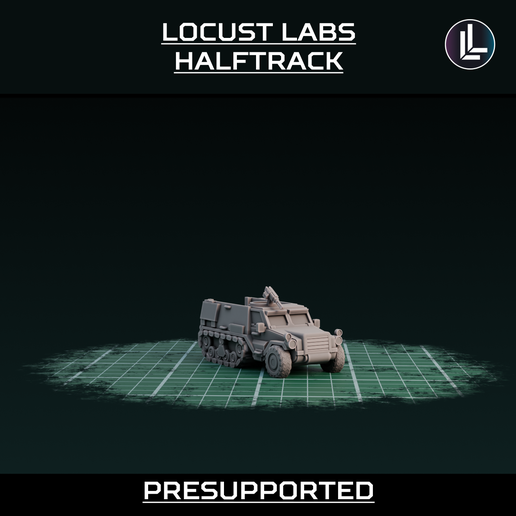 🪖 6mm - Halftrack・ 3D File for 3D printing・Cults