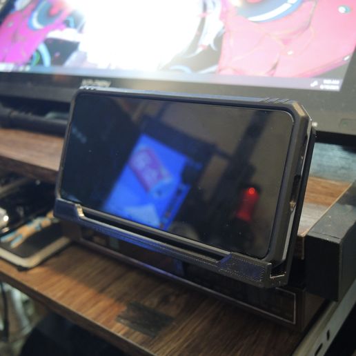 📞 Desk Phone Holder Clamp 3d Print・ STL File for 3D printing・Cults