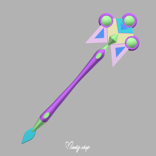 🧚 Inspiré Winx Club Tecna Mythix Wand・Fichier 3D pour Impression 3D・Cults