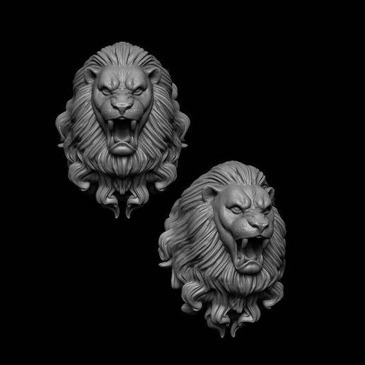 🦁 Lion Head・ STL File for 3D printing・Cults