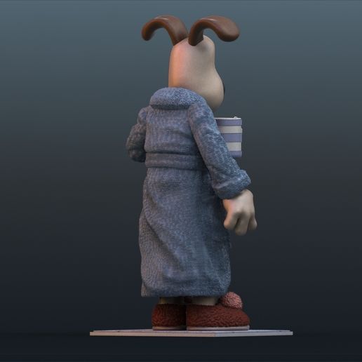 🐕 Gromit dog with robe・ STL File for 3D printing・Cults