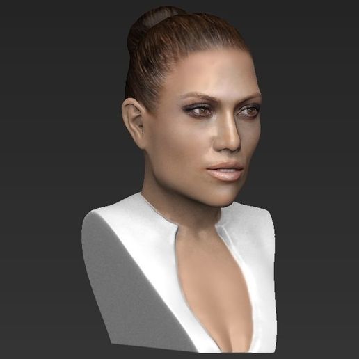 👤 Jennifer Lopez bust for full color 3D printing・ 3D File for 3D printing・Cults