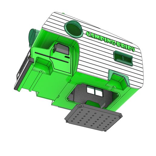🐦 BIRD HOUSE CAMPER VAN MODEL・ STL File for ・Cults