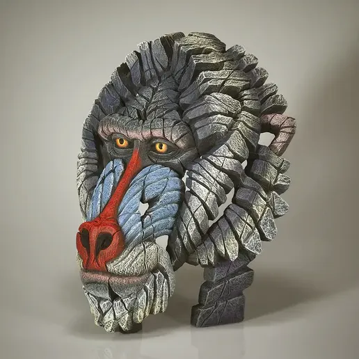 👤 MANDRILL BUST SCULPTURE 3D MODEL PRINT・ STL File for 3D printing・Cults