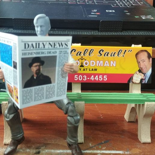 🤙 BENCH BETTER CALL SAUL・ 3D File for ・Cults