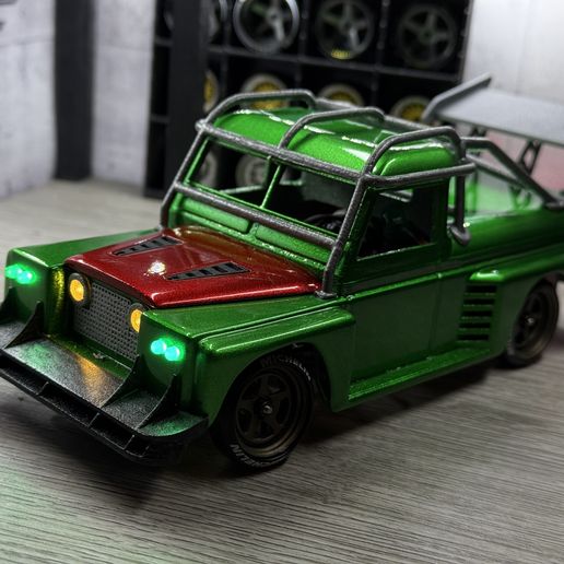 🚁 1/24 Scale RC DRIFT Land Rover Series IIA / Defender・ STL File for 3D ...