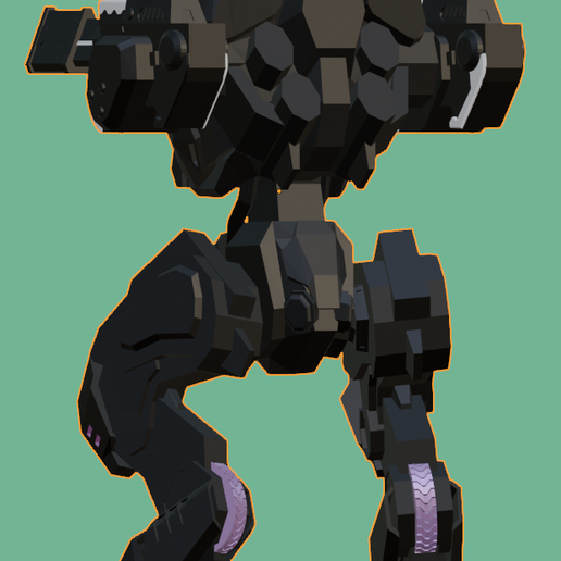 👾 Paragon + Autocannon 4 (Mech Arena)・ STL File for 3D printing・Cults