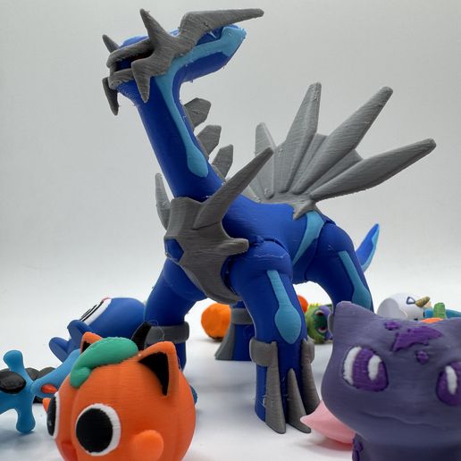🐉 Articulated Dialga Pokemon (3mf included)・ STL File for 3D printing・Cults