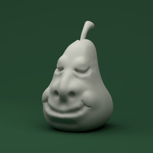 🍐 Mr. Pear, A pear with face, ready to Print, Funny paperweight, Cute ...