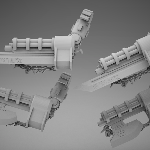 🐺 Rune Covered Wolf Mech - Modular version・Free STL File for ・Cults