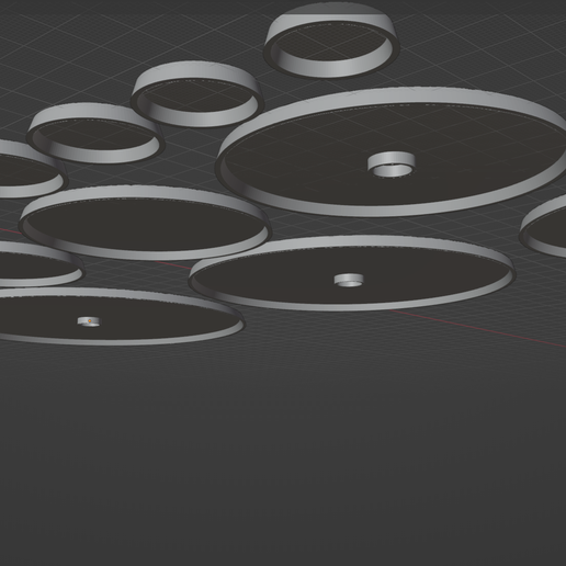 🔨 Round Miniature Bases - all sizes・ STL File for 3D printing・Cults