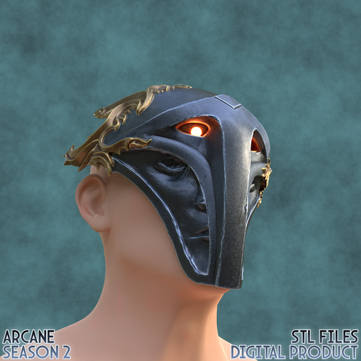 🎭 Viktor Hexteck Form Cosplay Mask Arcane League of Legends・ 3D File ...